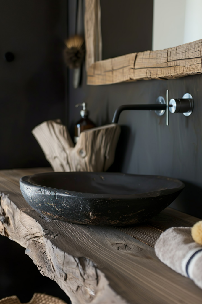 Rustic Black And Wood Bathroom Designs - 123 Inspiration