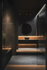 Rustic Black And Wood Bathroom Designs - 123 Inspiration