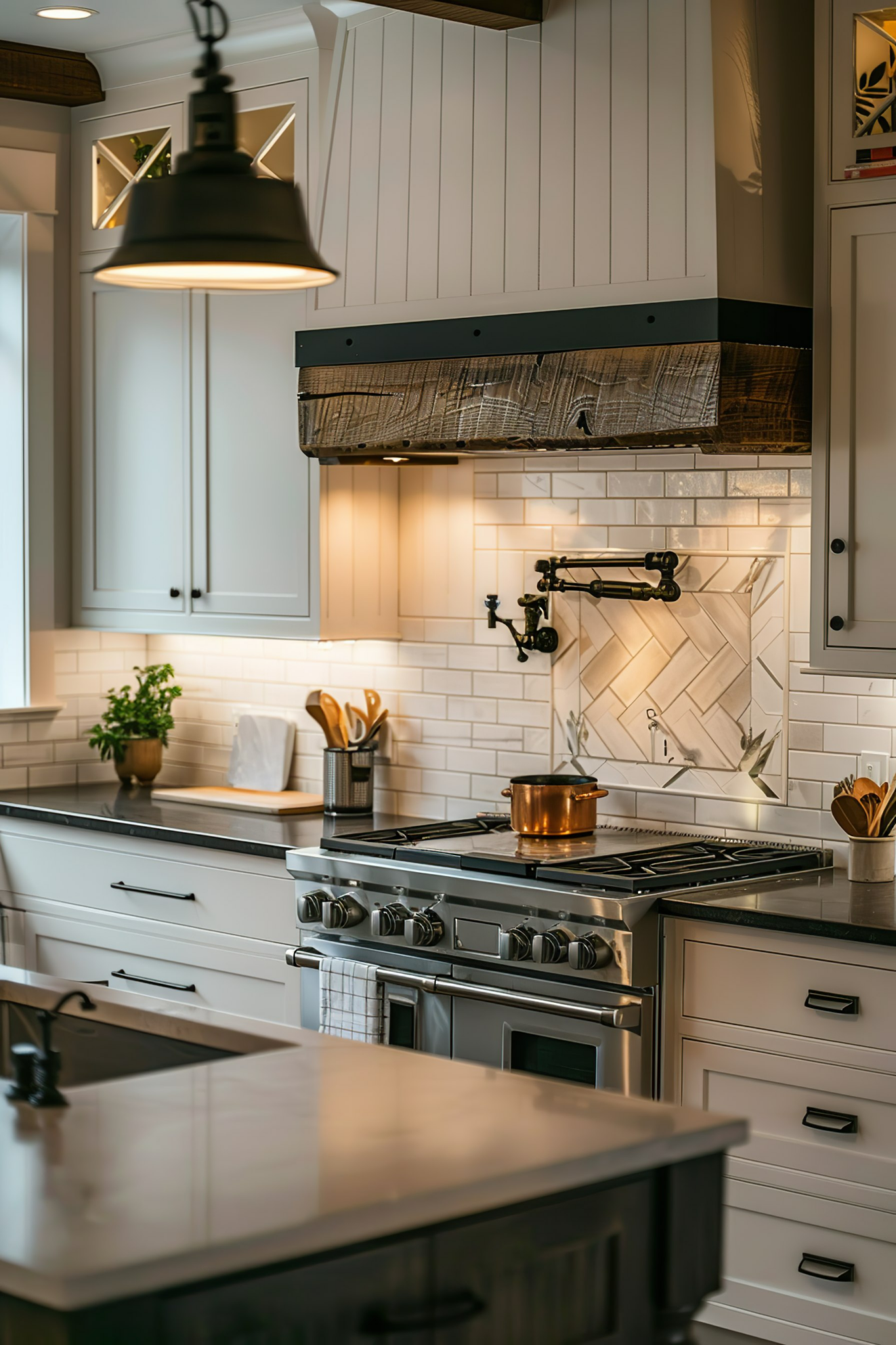 Stylish Lighting Ideas For Farmhouse Kitchens - 123 Inspiration