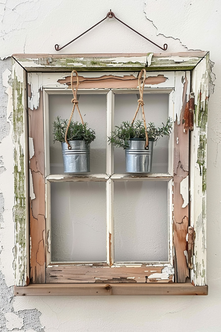 Upcycling Old Windows Into Home Decor - 123 Inspiration